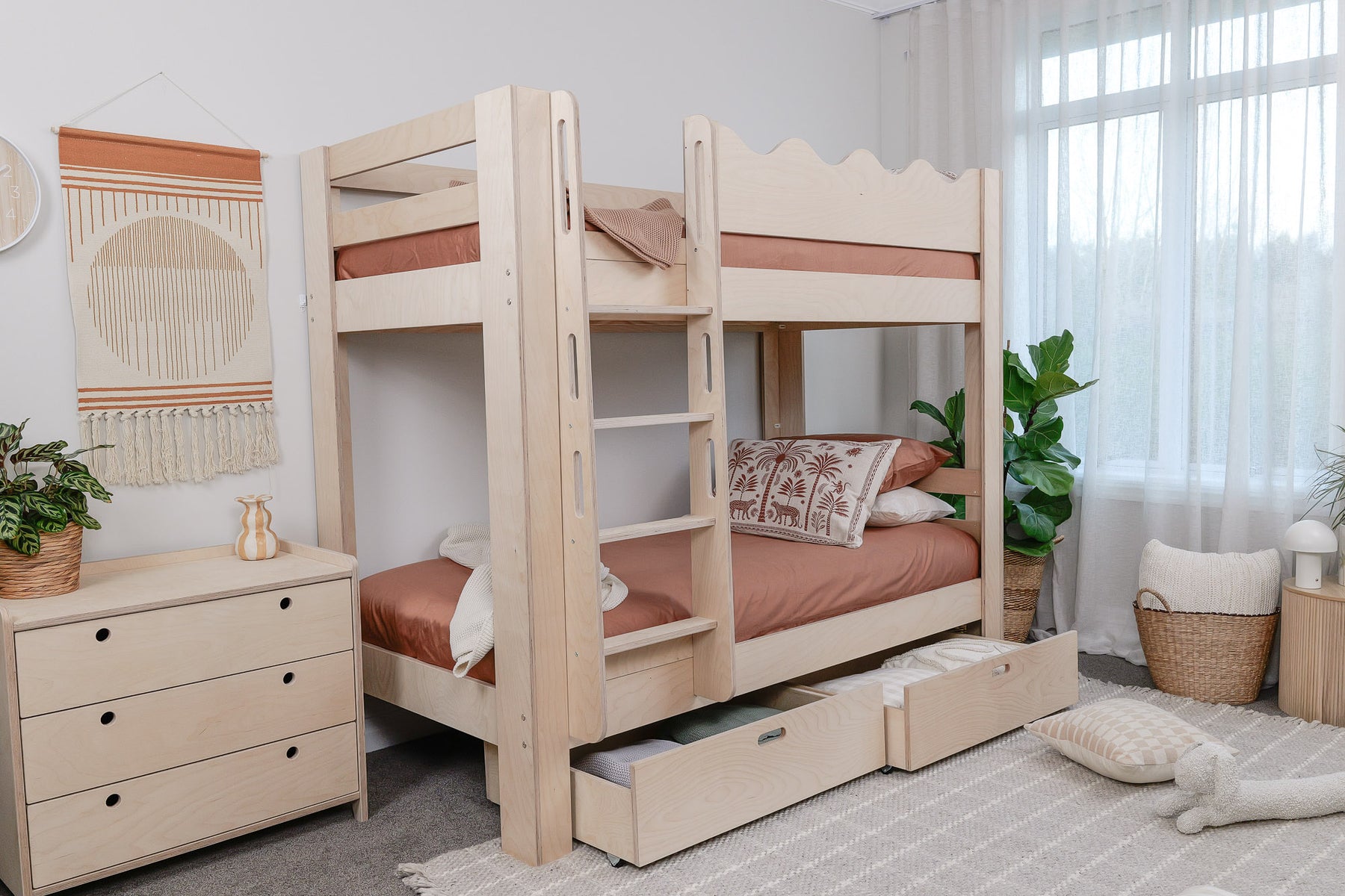 Wavy Bunk Bed | Magic of wood NZ bunk beds
