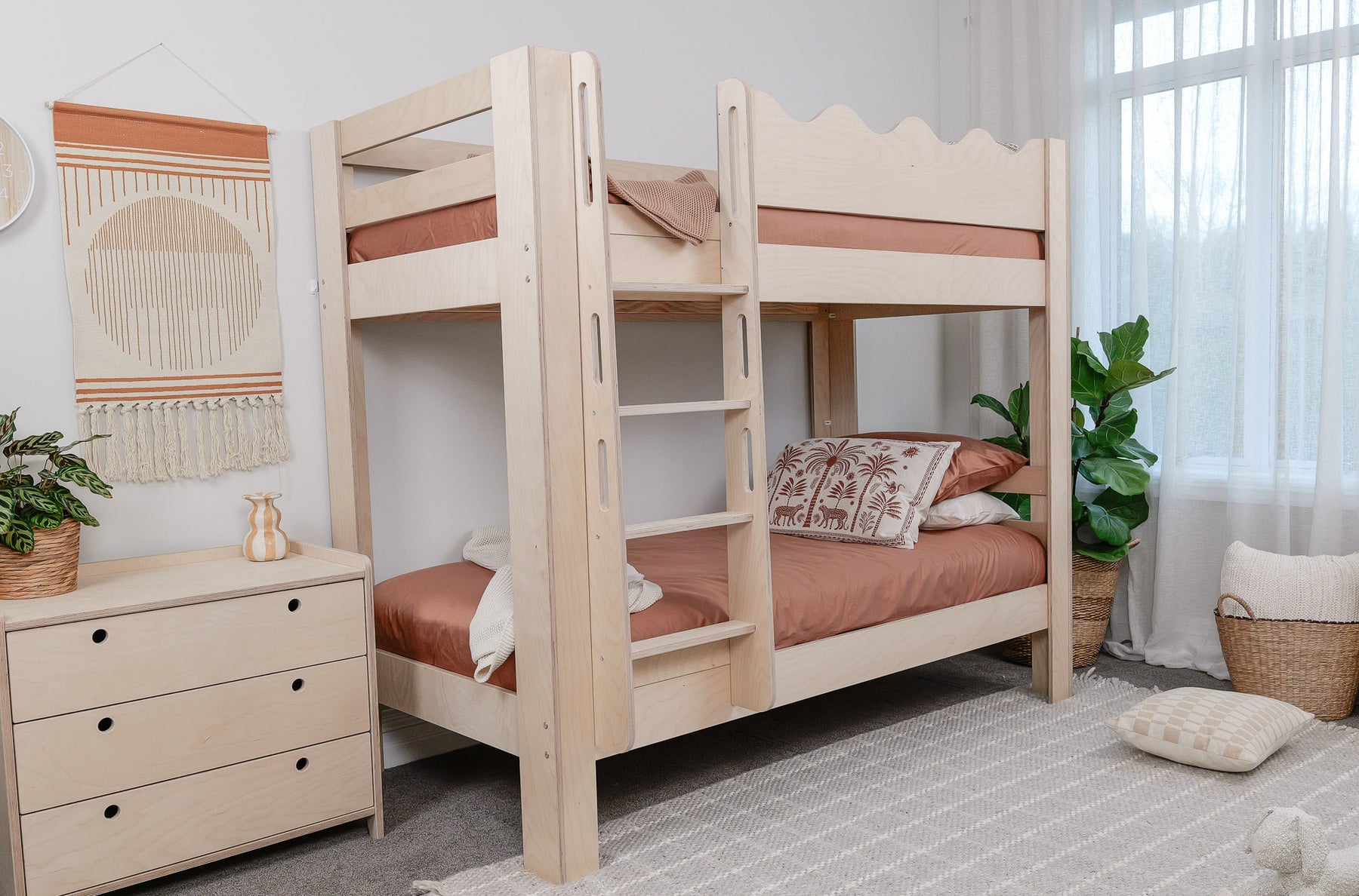 Wavy Bunk Bed | Magic of wood NZ bunk beds