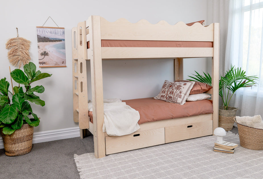 Wavy Bunk Bed | Magic of wood NZ bunk beds