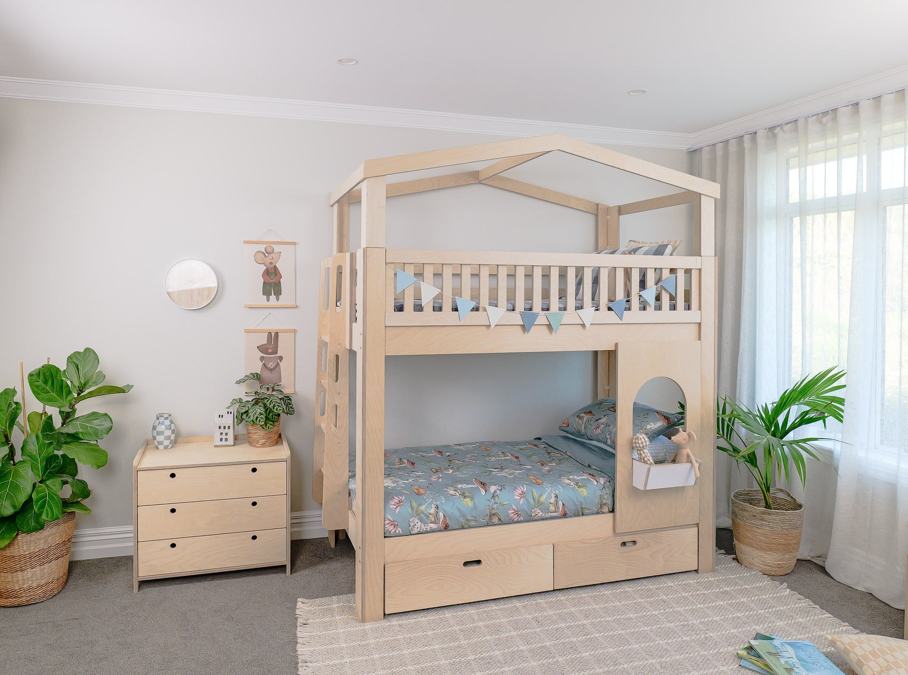 Bunk beds Birch PLY – Magic of wood NZ
