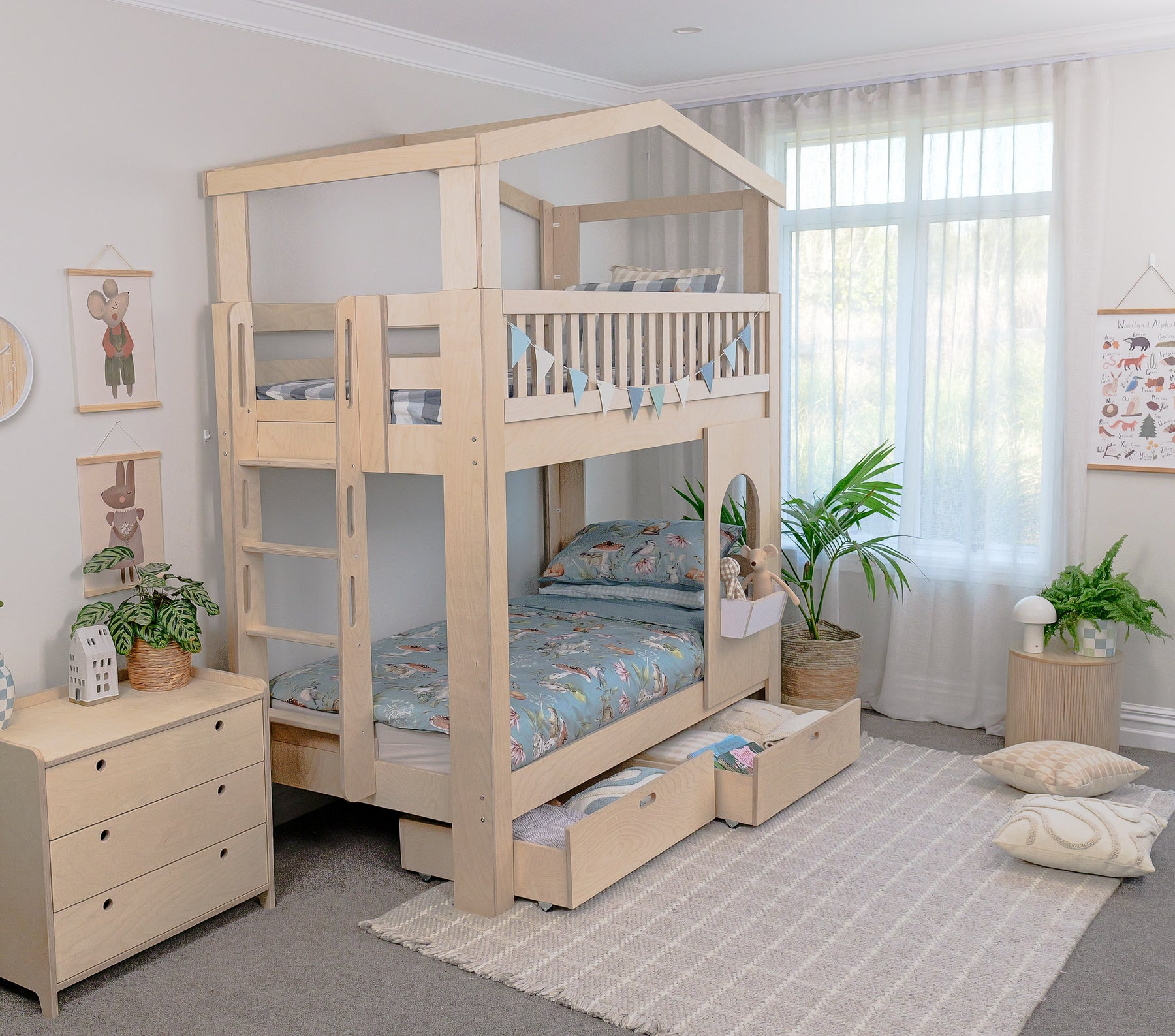 Bunk beds Birch PLY – Magic of wood NZ
