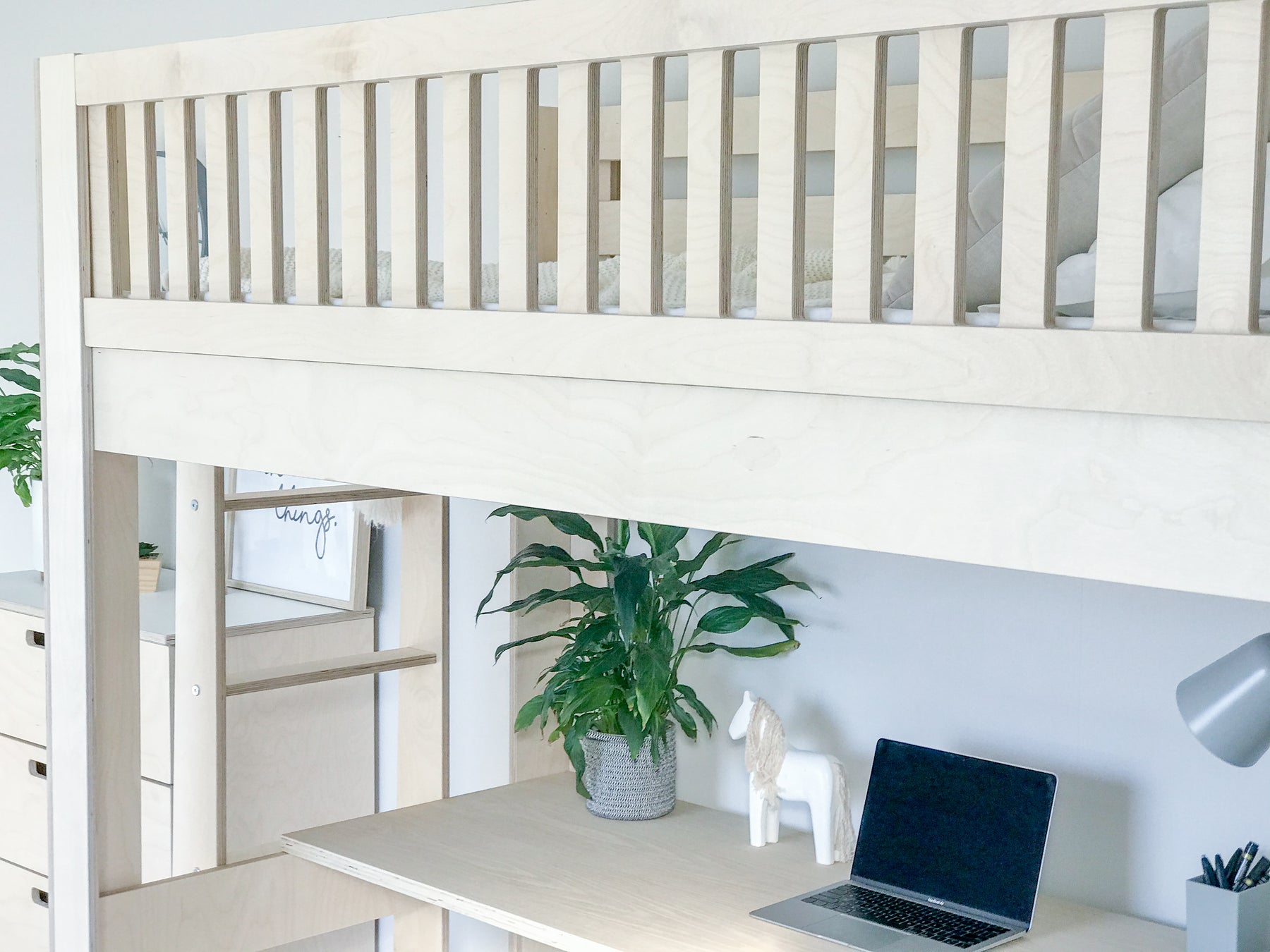 Loft beds with desks PLY – Magic of wood NZ