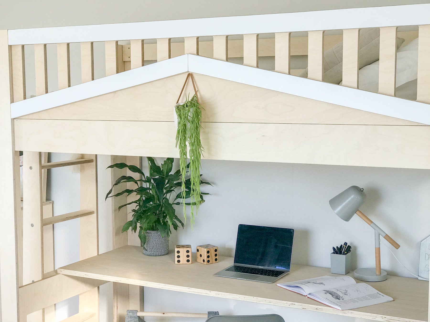 Loft beds with desks PLY – Magic of wood NZ