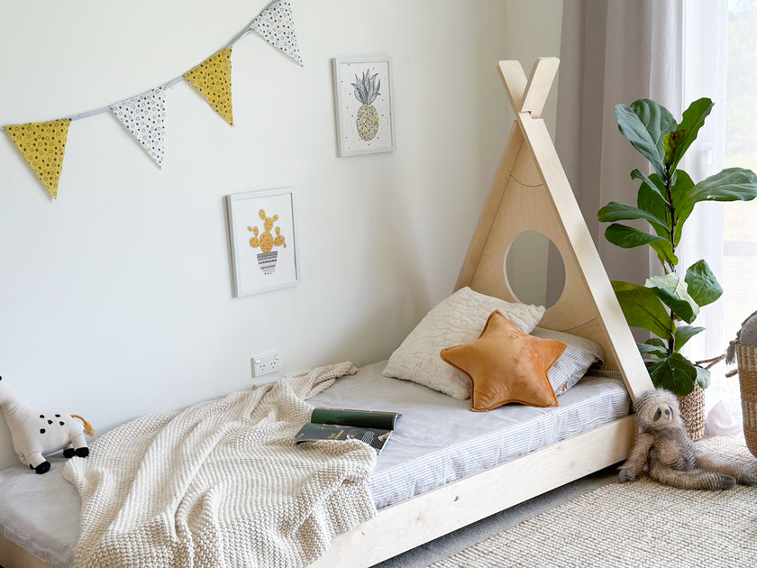 Teepee floor bed – Magic of wood NZ