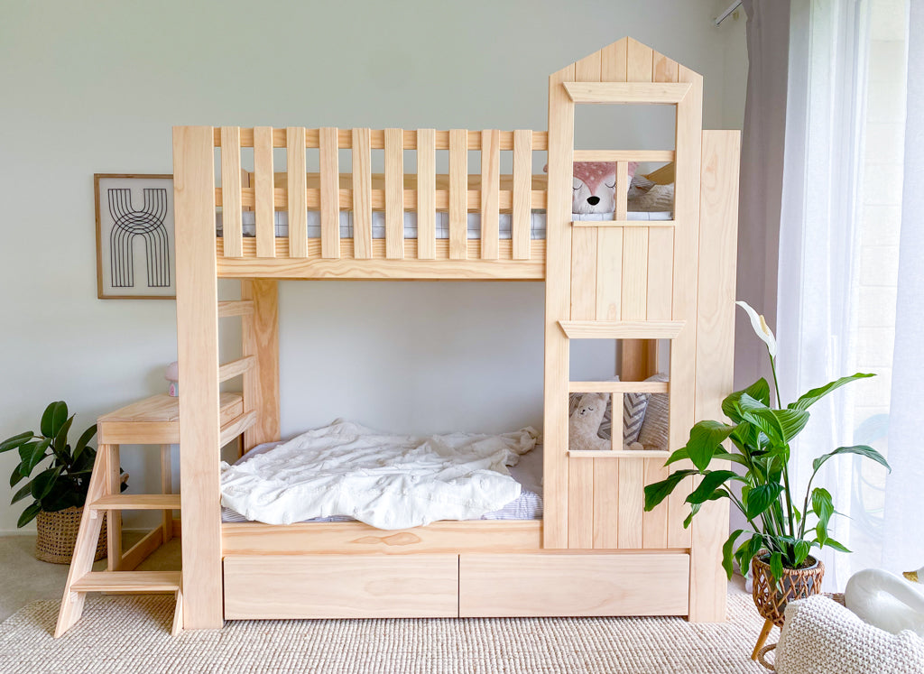 Country bunk bed PINE – Magic of wood NZ