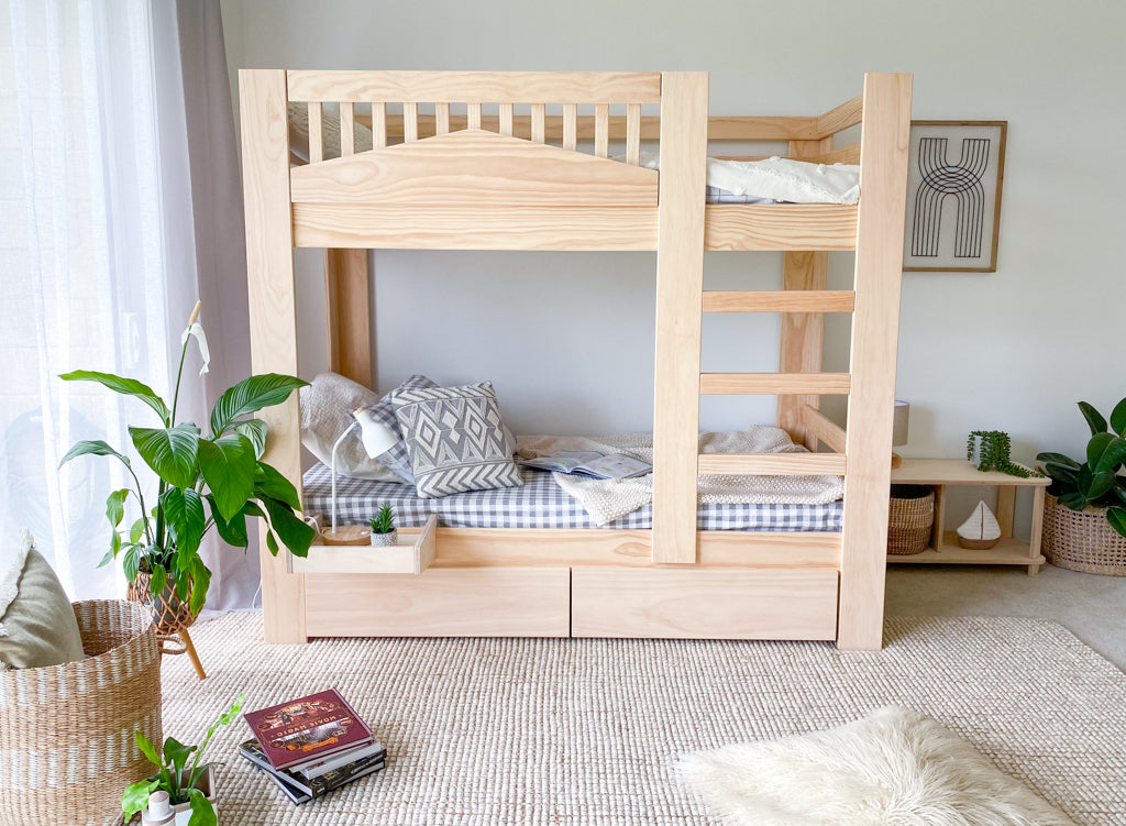 Cozy bunk bed PINE | Magic of wood NZ premium beds & bunk beds