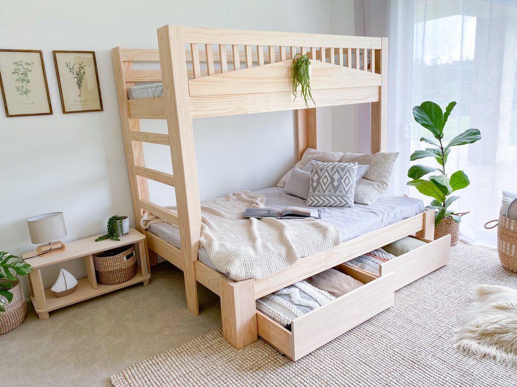 Family Cozy bunk bed PINE – Magic of wood NZ